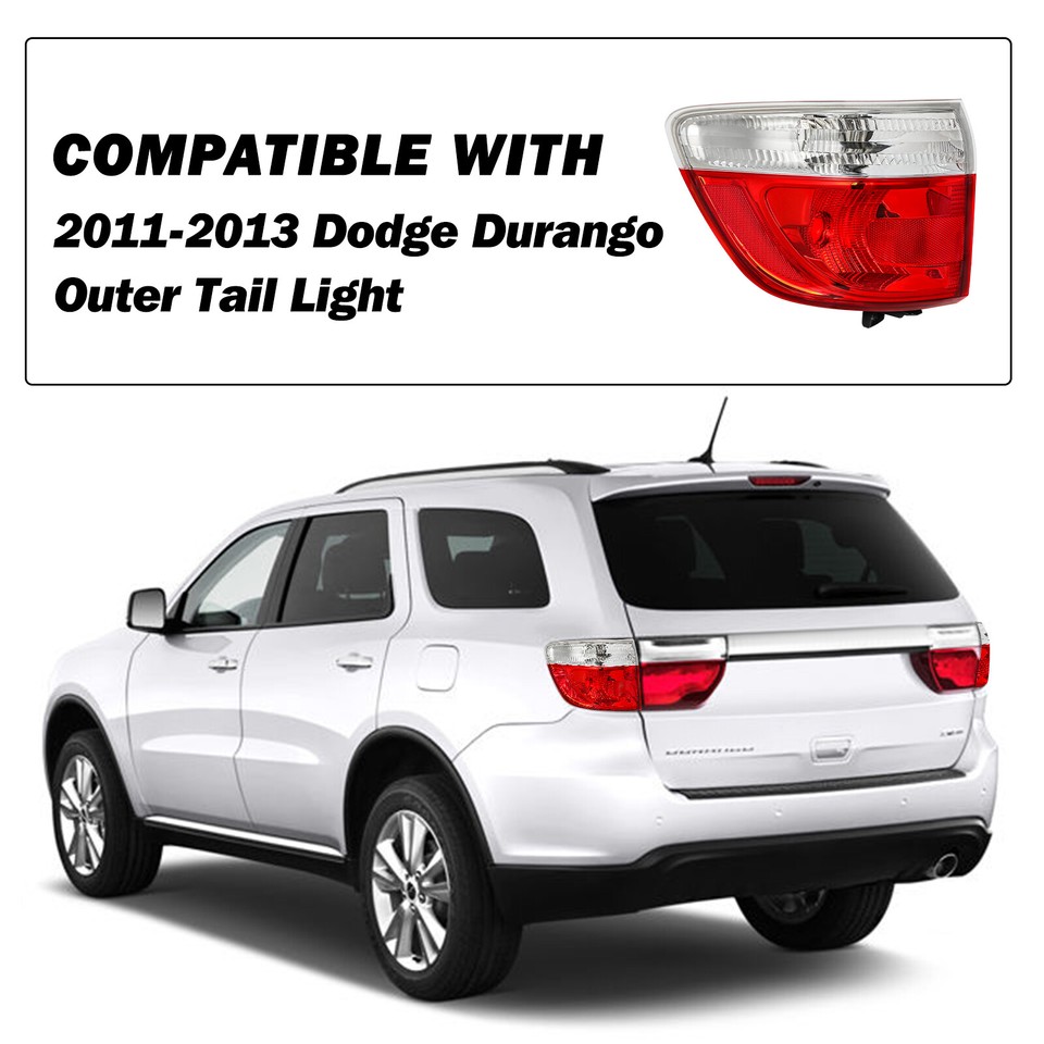 Outer Tail Light Driver Side For 2011 2012 2013 Dodge Durango Tail Lamp ...