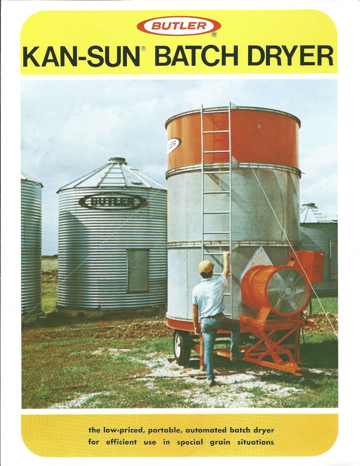 Farm Equipment Brochure - Butler - Kan-Sun Batch Grain Dryer - c1975 ...
