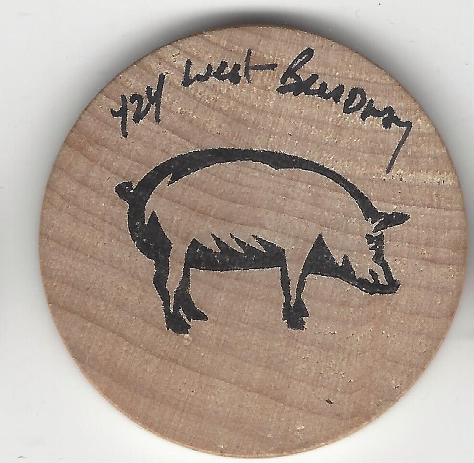 Jean Shop, 424 West Broadway?, New York City, Pig Drawing on Back ...