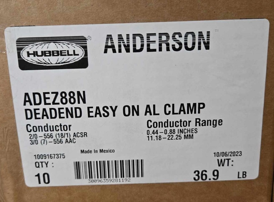 (Multi-Pack) Anderson ADEZ88N Deadend Straight Line, Spring Loaded ...
