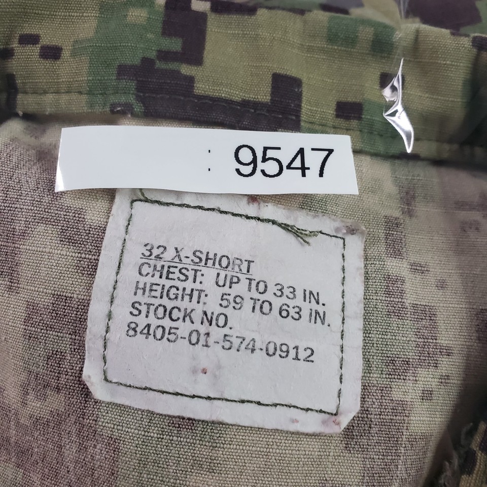 Military Shirt Men's Size 32 X-Short Blouse Navy Seals Working Uniform ...