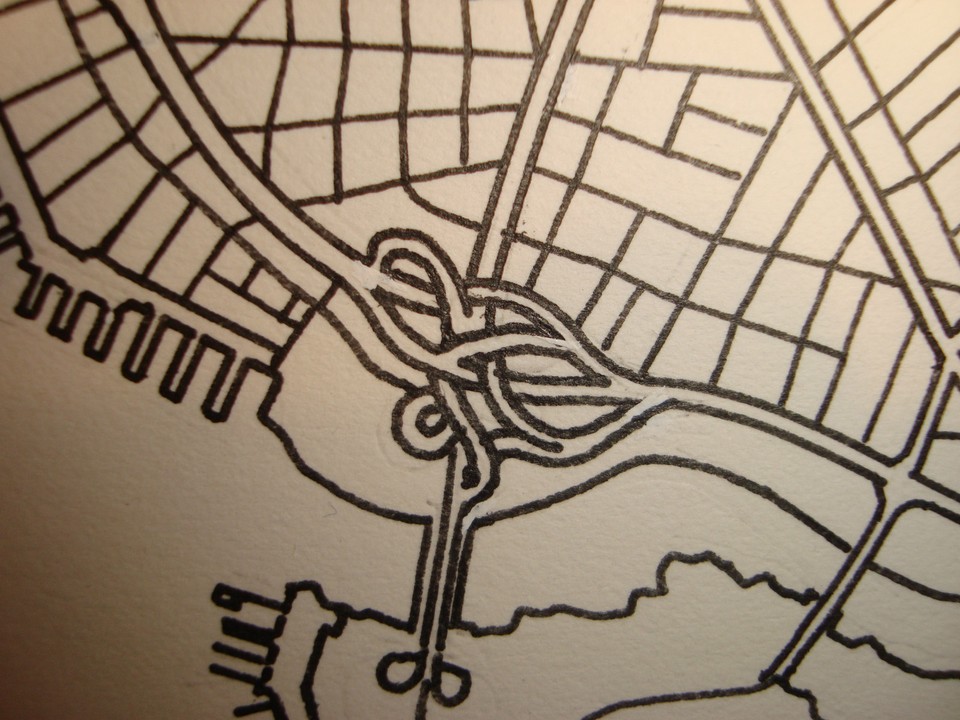 Gotham City Map Original Art - Unique! Famous! Batman Joker | eBay