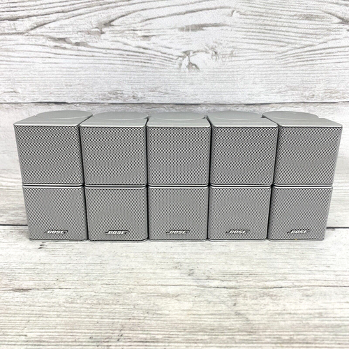 Lot of 5 | Silver Bose Metal Jewel Double Cube Speakers Lifestyle ...