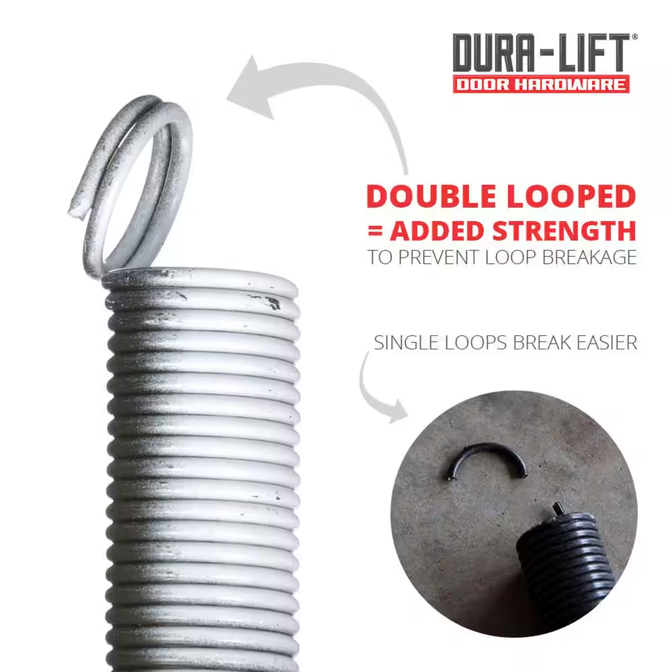 110lbs Double Looped Heavy Duty Extension Garage Door Spring 2-PACK NEW ...