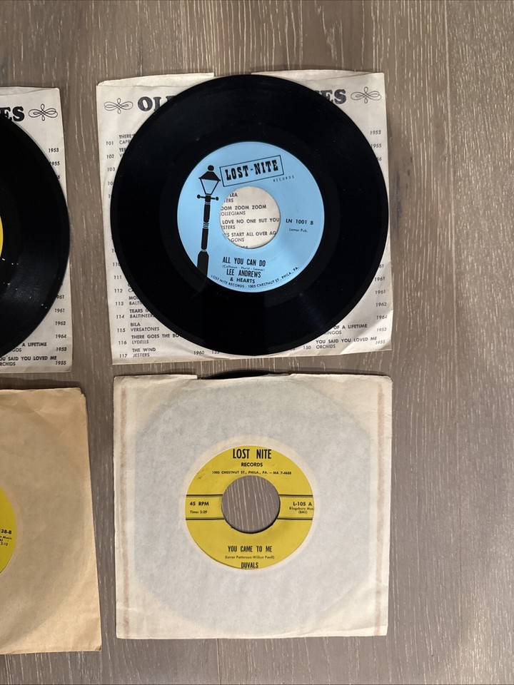 Lot Of 10 RARE Lost Nite Label Doo Wop R&B Soul 45 Records Duvals ...