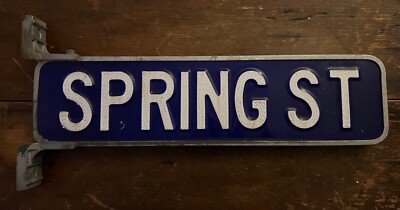 Vintage NYC,Spring Street sign, blue/white porcelain, double sided…nyc ...