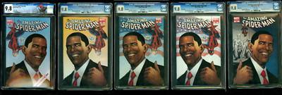 AMAZING SPIDER-MAN #583 Barack Obama CGC 9.8 1st 2nd 3rd 4th 5th Print ...