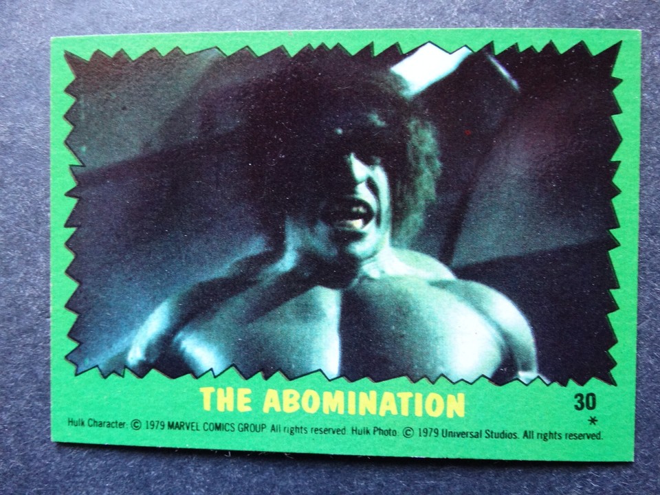 1979 Topps The Incredible Hulk TV Show Card Complete Your Set You U ...