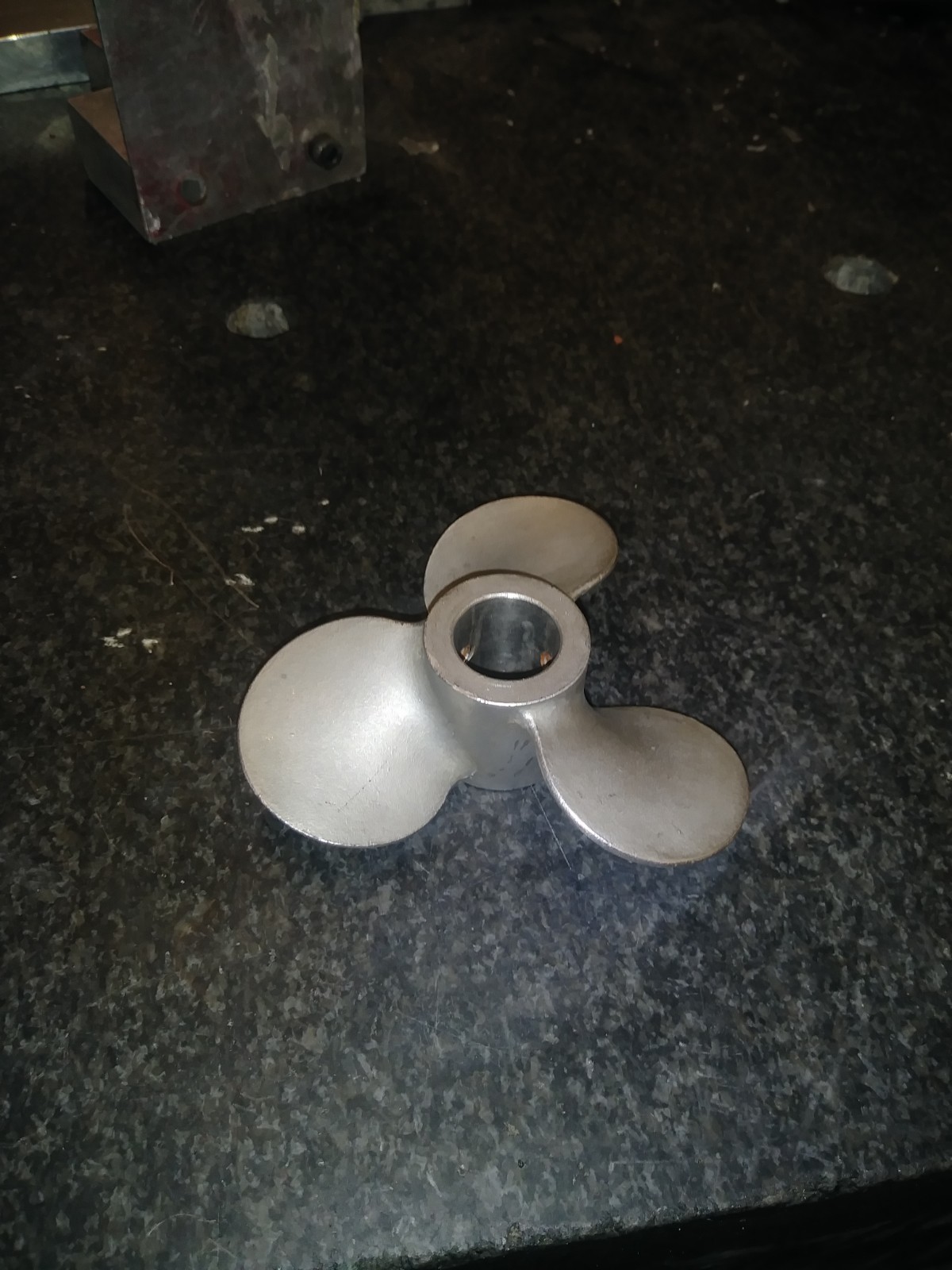 mixing propeller 4 inch 316ss made in USA. Left Hand. Any Size Hole ...