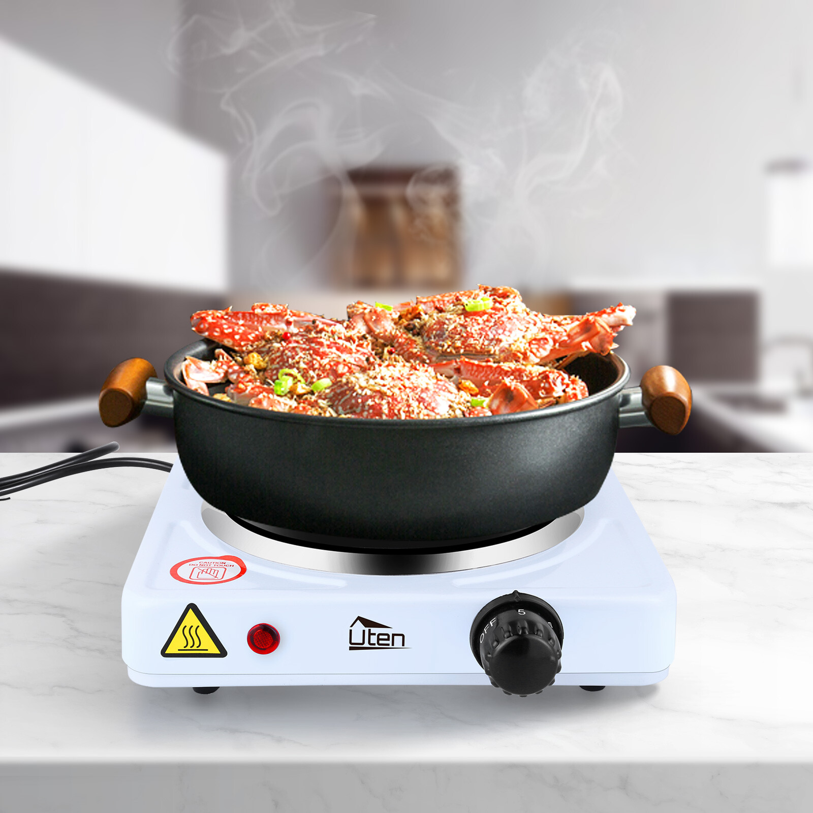 UTEN Hot Plate Hob 1/2KW Electric Portable Table Top Cooker Kitchen ...