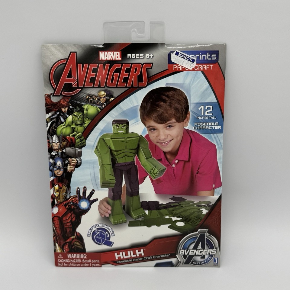 Marvel Avengers Blueprints Paper Craft Bundle Of Hulk & Thor | eBay
