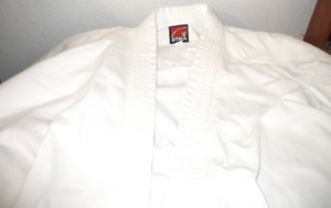 NEW GTMA Youth White Martial Arts Karate Robe TOP ONLY 100% Cotton 4/ ...