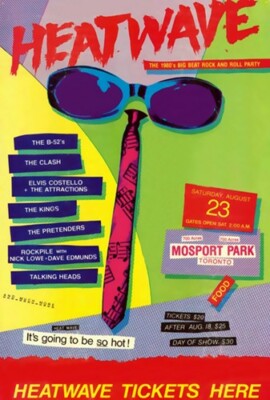 Heat Wave 1980 New Wave Outdoor Concert Poster Print | eBay