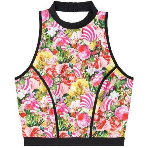 Victoria's Secret x Mary Katrantzou Sport Bra High Neck Crop Top L Free ...