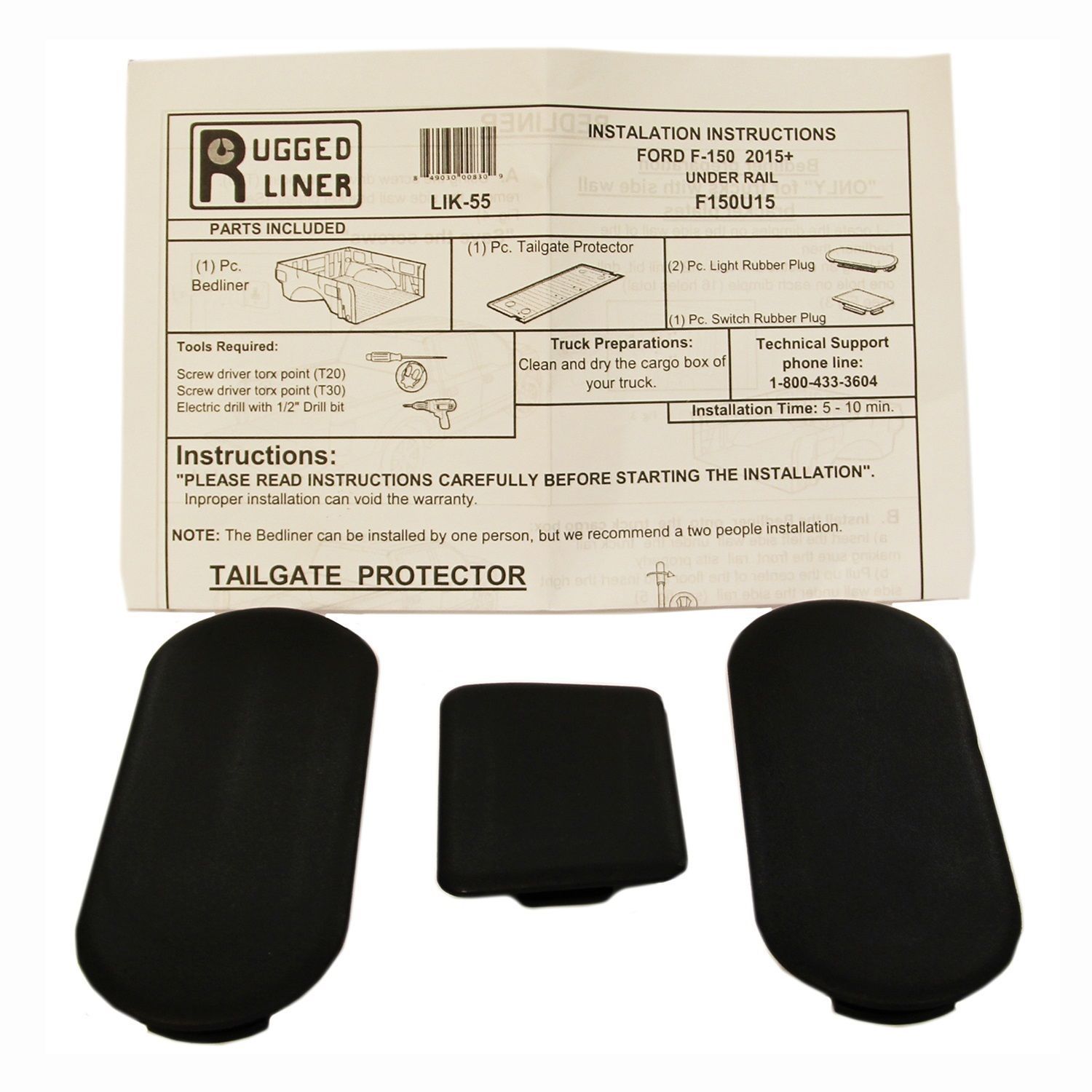 RUGGED LINER LIK 55 INSTALLATION KIT | eBay