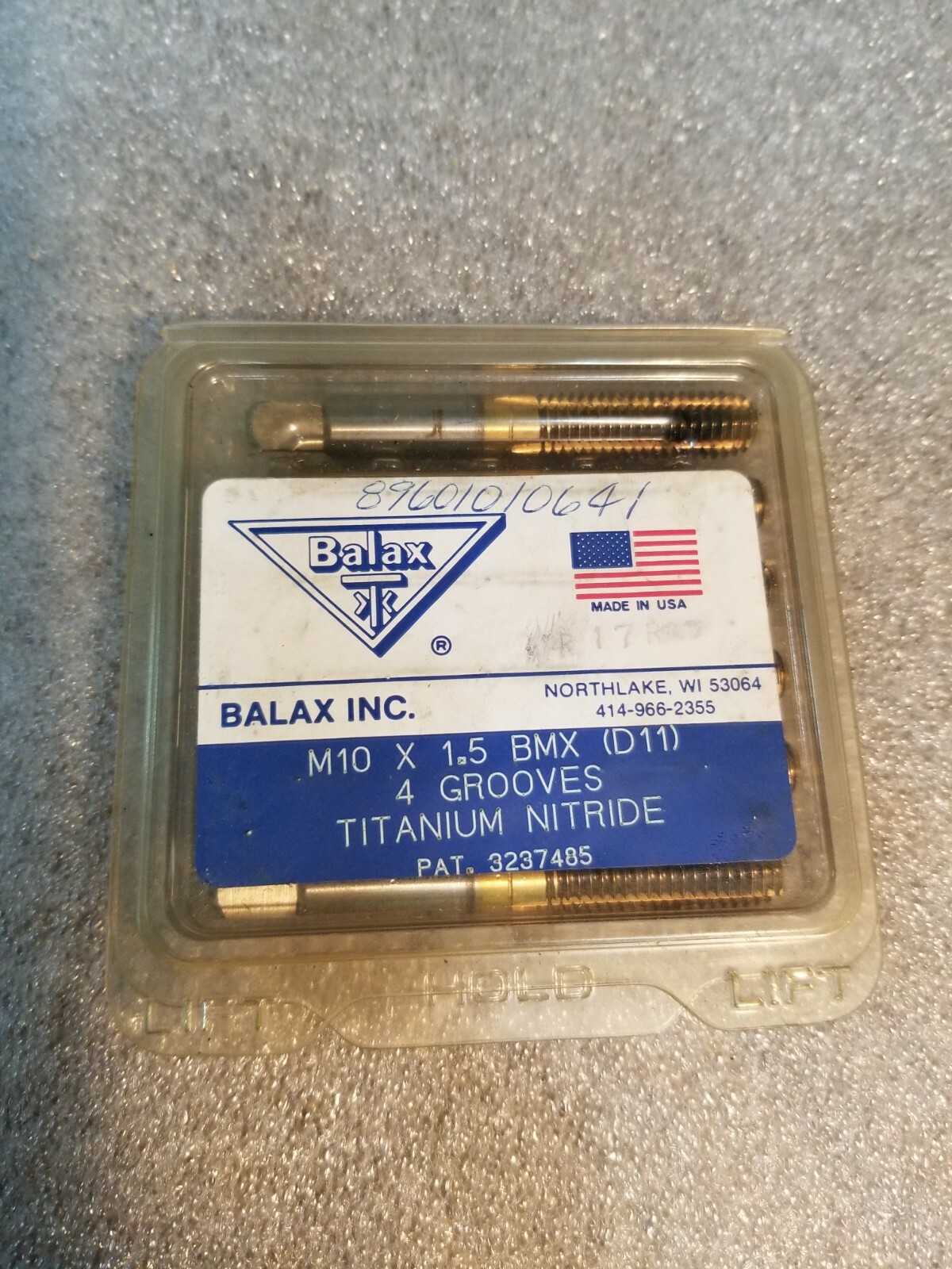 Balax Inc // Bottoming Form Taps (6) // M10 x 1.5 // TiN Coating // IPS ...