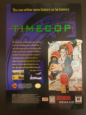 Time Cop Super Nintendo Print Ad Original Art 7.75x10.75 | eBay