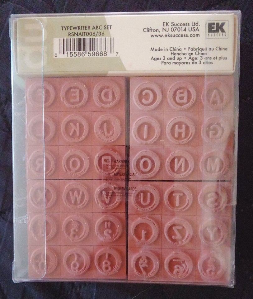 Image Tree Wooden Rubber 36 Typewriter Stamps ABC Set | eBay
