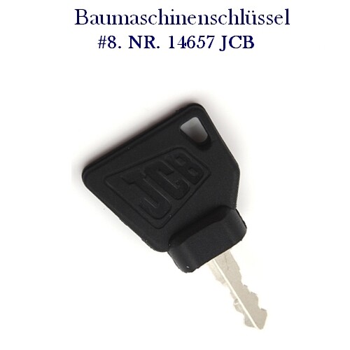 #8 Nr. 14657 JCB Baumaschinenschlüssel, Minibagger, Zündschlüssel | eBay.de
