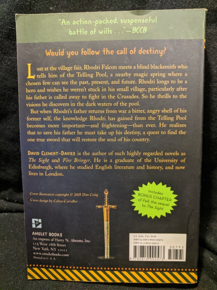 The Telling Pool by David Clement-Davies (2007, Perfect) 9780810992573 ...