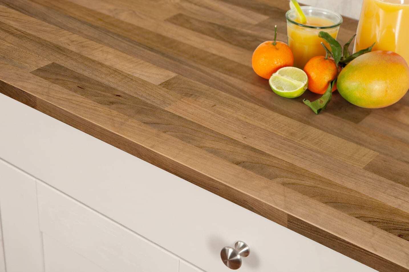 California Walnut Luxury Laminate Worktops, Textured Matt, Square Edged ...