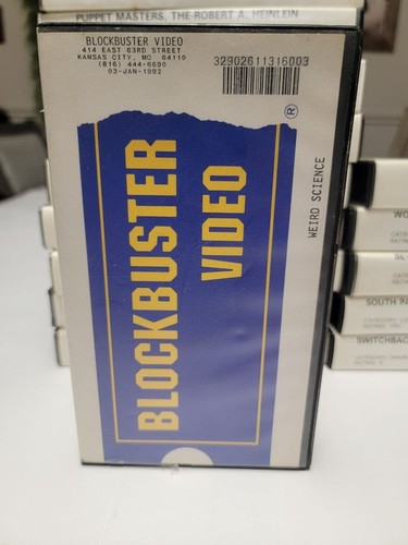 Weird Science VHS 1985 1986 John Hughes BLOCKBUSTER RENTAL CLAMSHELL ...