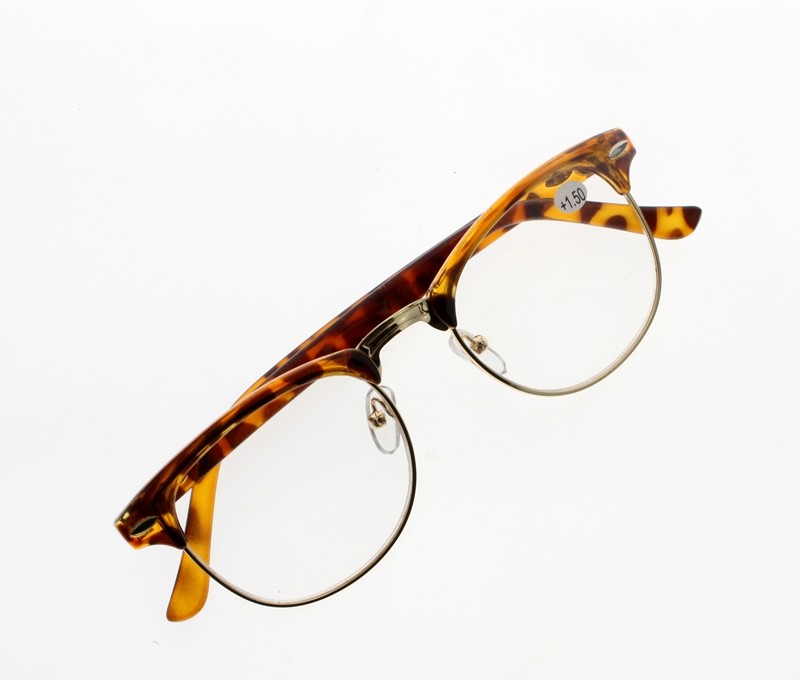 Vintage Retro Square Horned Rim Half Frame Glass Nearsighted -1.0~-6.0 ...