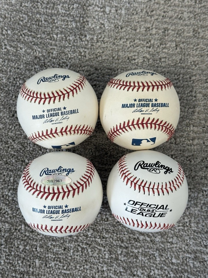 Lot Of 4 Signed Baseballs Josh Hamilton Bronson Arroyo Vance Worley ...