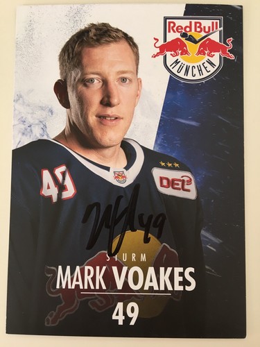 Handsignierte AK Autogrammkarte *MARK VOAKES* Red Bull München 19/20 ...