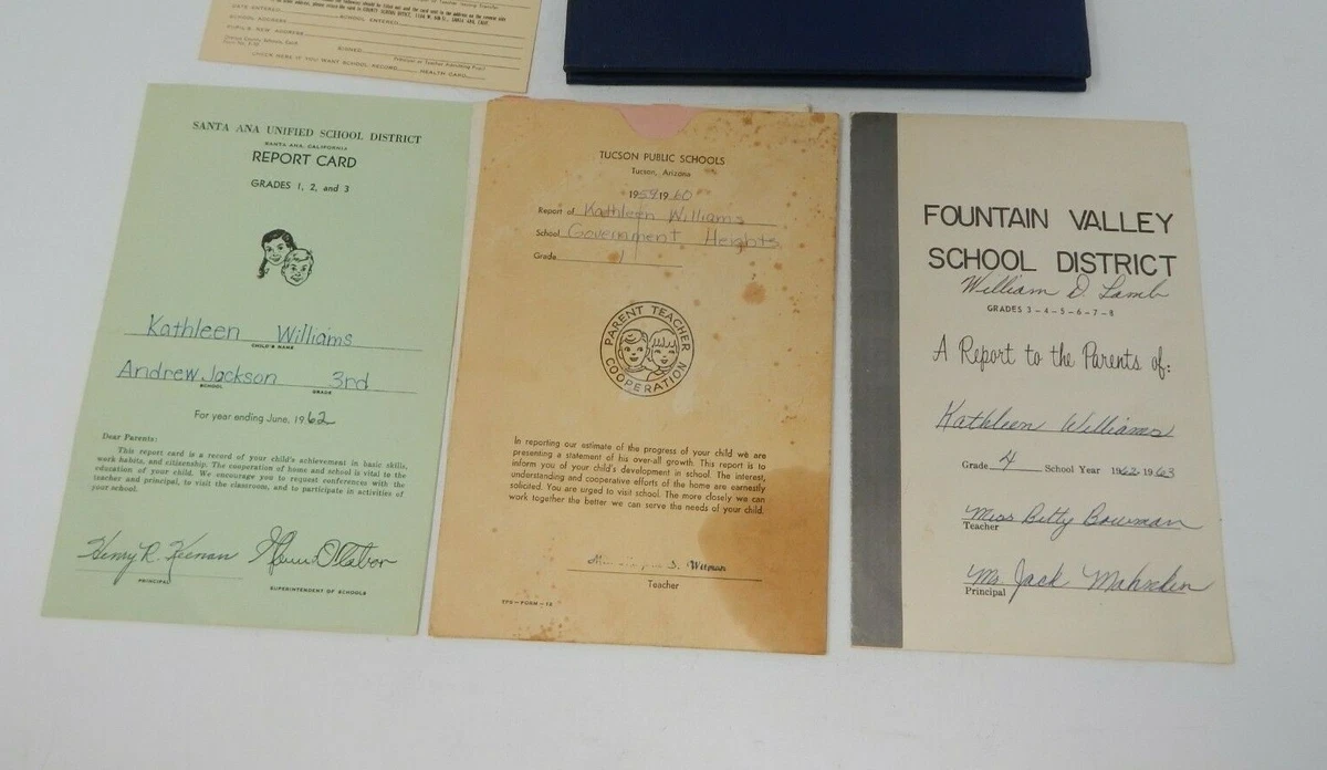 Real Report Card From The 80s