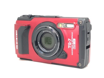 OM SYSTEM Olympus Compact Digital Camera Tough TG-7 Red Wi-Fi CMOS New ...