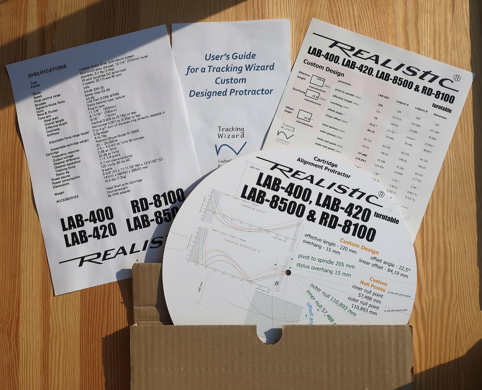 Realistic LAB-400/420/8500 & RD-8100 Tonearm Cartridge Alignment ...