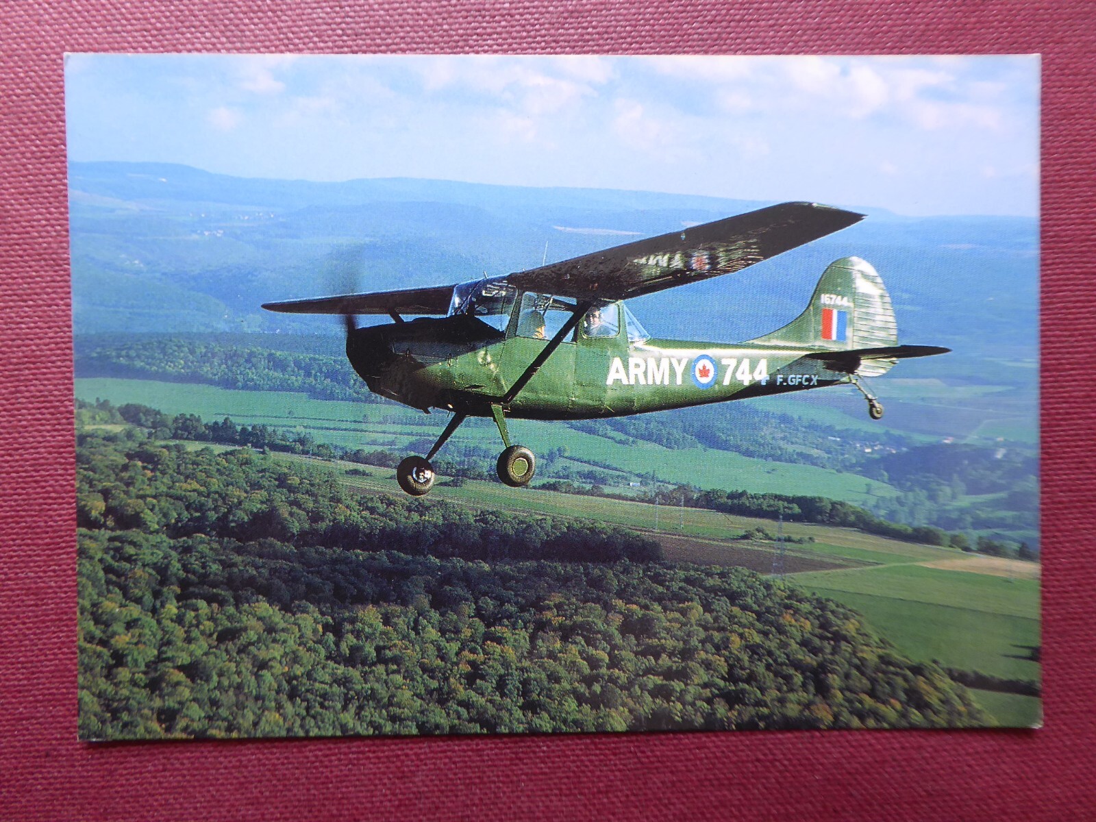 CARTE POSTALE AVIATION POST CARD CESSNA 305C L19 BIRD DOG ARMY RCAF F ...