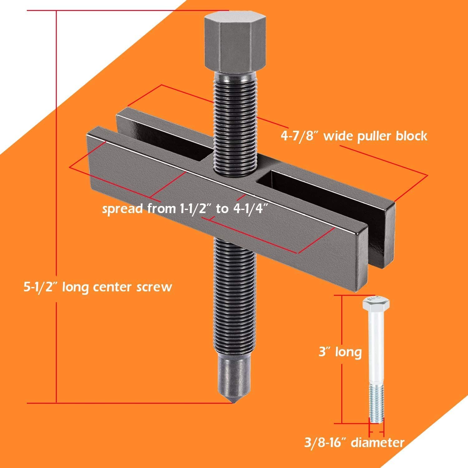 522 Large Gear and Pulley Puller Replace OTC 522 & 7393 Tapped Holes (2 ...