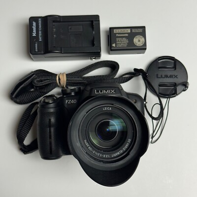 Panasonic Lumix DMC-FZ40 14.1MP Digital Camera Black: Tested & Works | eBay
