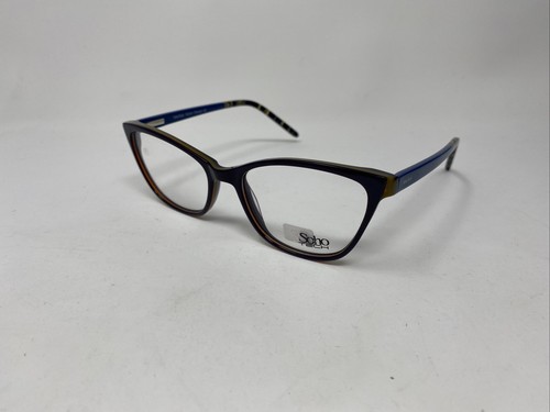 SOHO TECH EYEGLASSES ST 8517 BROWN BLUE 51/17/135 FLEX HINGE L830 | eBay