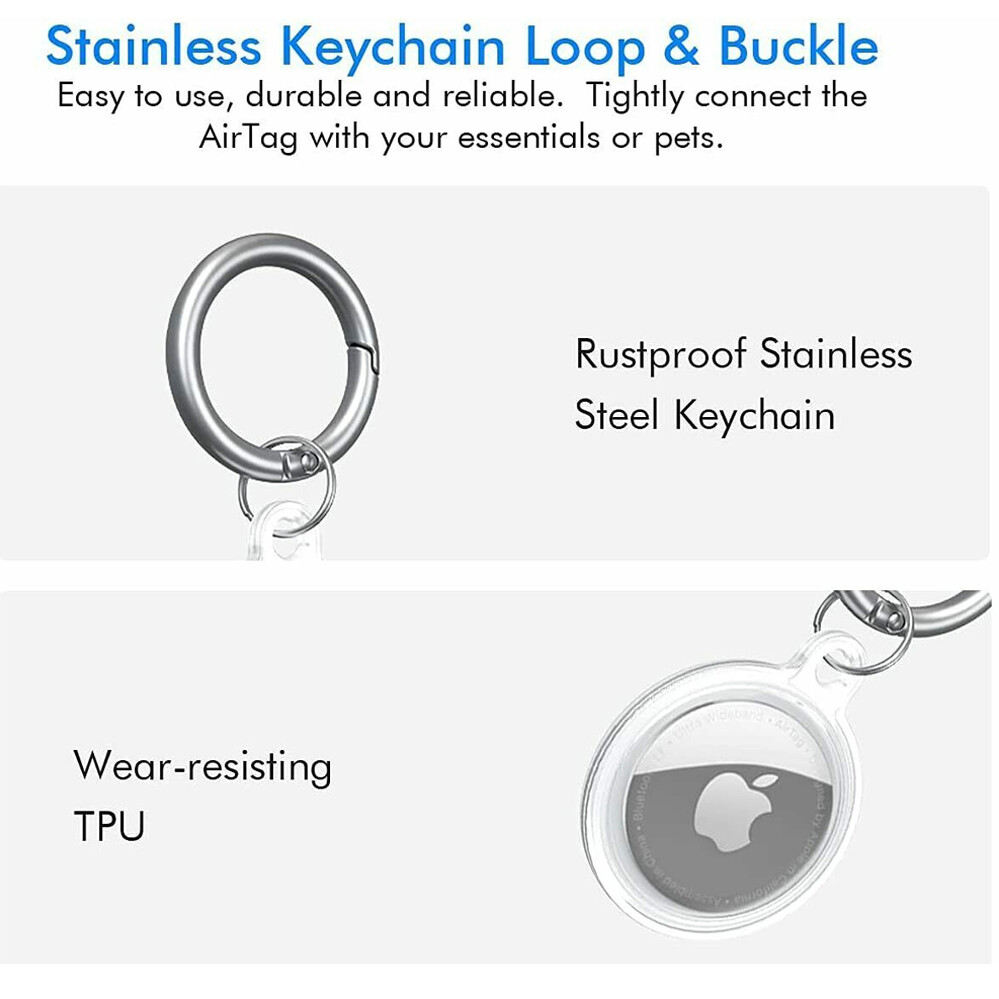 1/2PCS Air Tag Case Cover Full Coverage Protector Waterproof Airtag ...