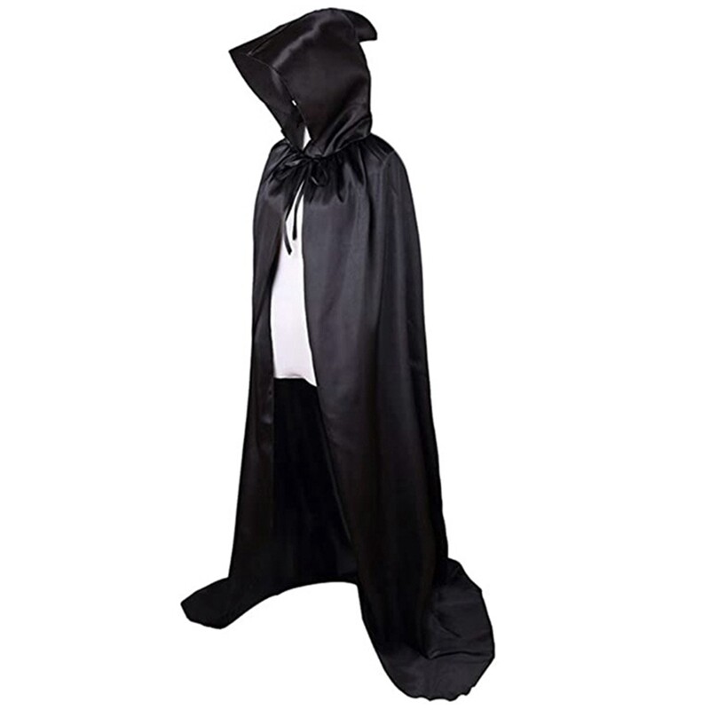 59 Inches Halloween Costume Death Cloak Black Death Cloak Devil Cloak ...