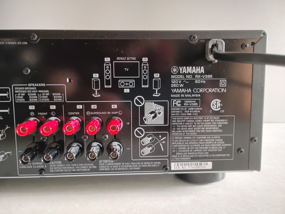 Yamaha RXV385 Used 5.1 AV Receiver | eBay