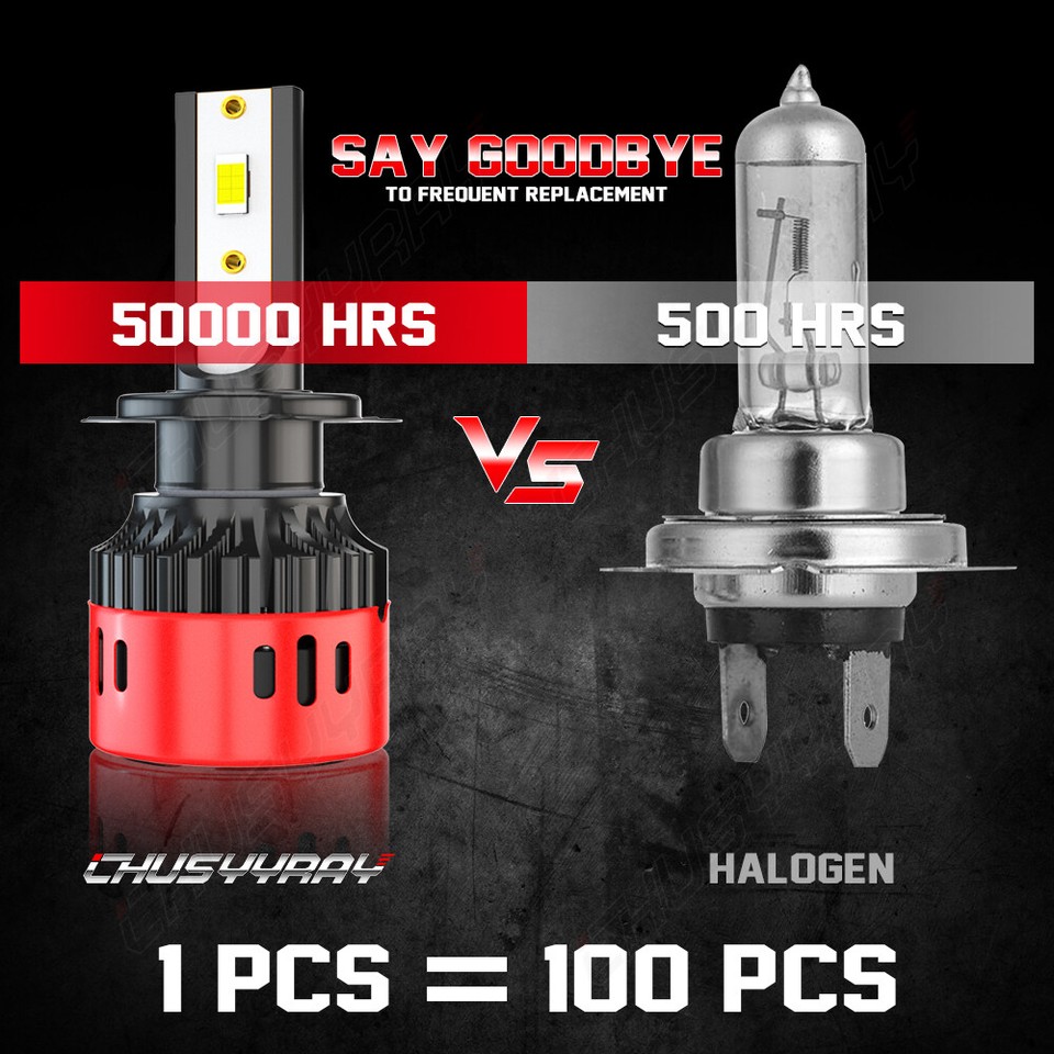 2x 6000K H7 LED Bulbs Low Beam for Mercedes-Benz GLC300 2016-2019 | eBay