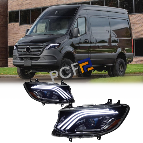 For Mercedes Benz Sprinter Maybach LED Headlights Upgrade Style Head ...