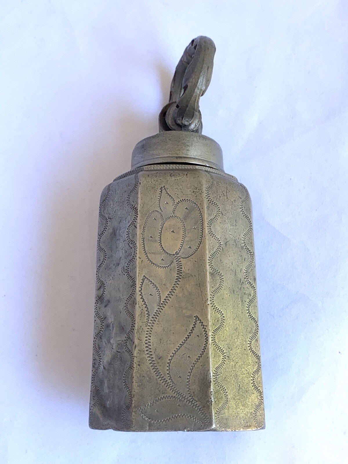 Rare Antique German Pewter Tea Canister Flask Bottle SCHRAUBFLASCHE ...