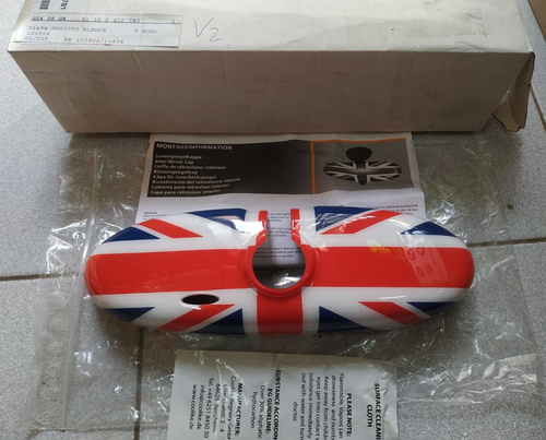 *MINI R50-R53-R56-R56 cover interior rear-view mirror UNION JACK NEW ...