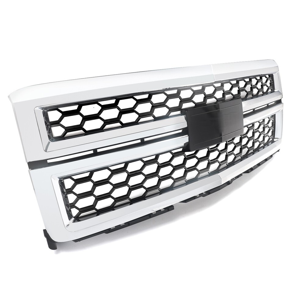 Fits 2014-2015 Chevrolet Silverado 1500 Front Grille Honeycomb Look ...