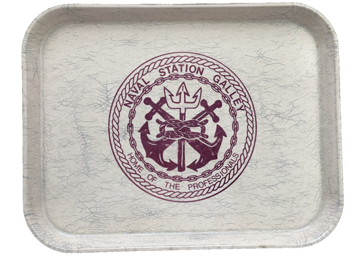 Vintage Naval Station Galley Tray Cafeteria Mess Hall Military USN Navy ...