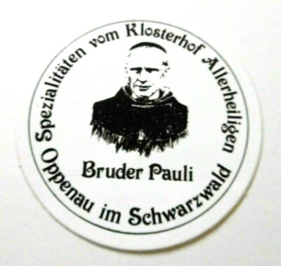 Promotional Stickers Bruder Pauli Monastery Courtyard all Saints Black ...
