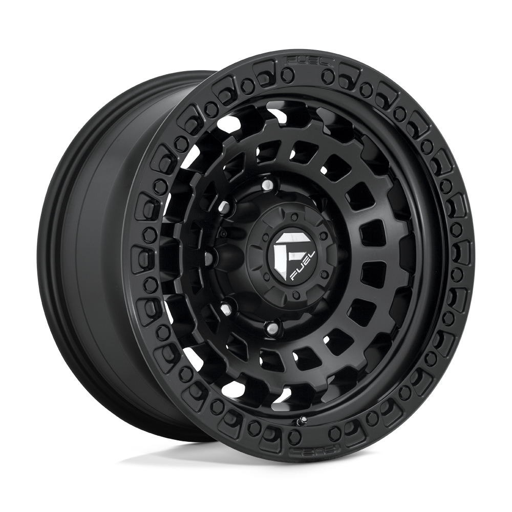 17" Fuel 1PC D633 ZEPHYR 5X4.25 25MM MATTE BLACK | eBay
