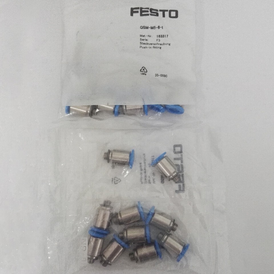 QSM-M5-6-I 10PCS NEW Festo QSM-M5-6-I 153317 Connector Free Shipping ...