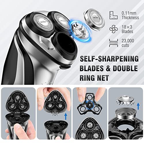 Shavers for Men Electric Razor Pubic Hair, Razors for Men Electric ...