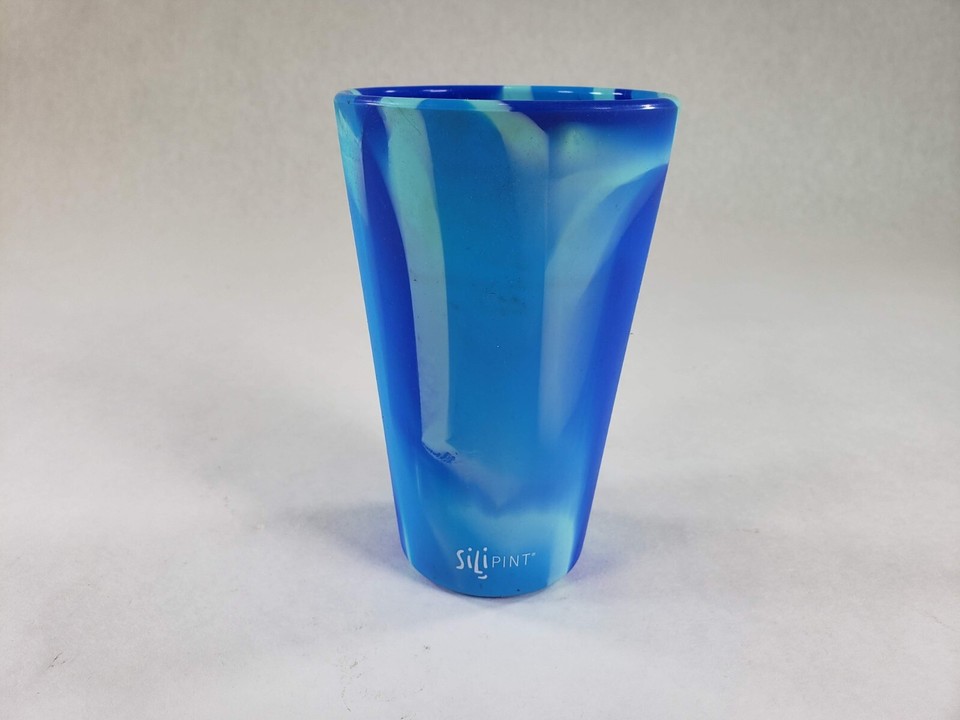 Silipint Blue Tie Dye Elanco 16 Oz Unbreakable Reusable Silicone Cup | eBay